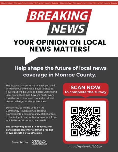 Community Foundation Launches Local News Survey – Greater Ellettsville ...